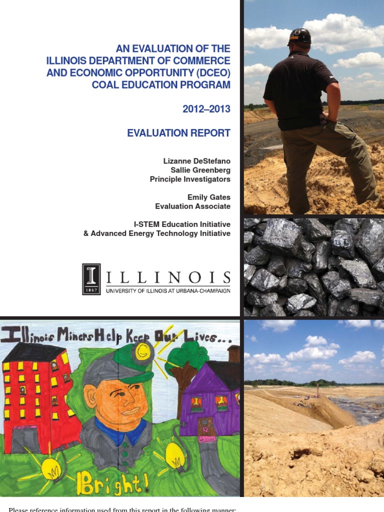 Illinois DCEO Coal Curriculum Report | PDF | Evaluation | Program ...