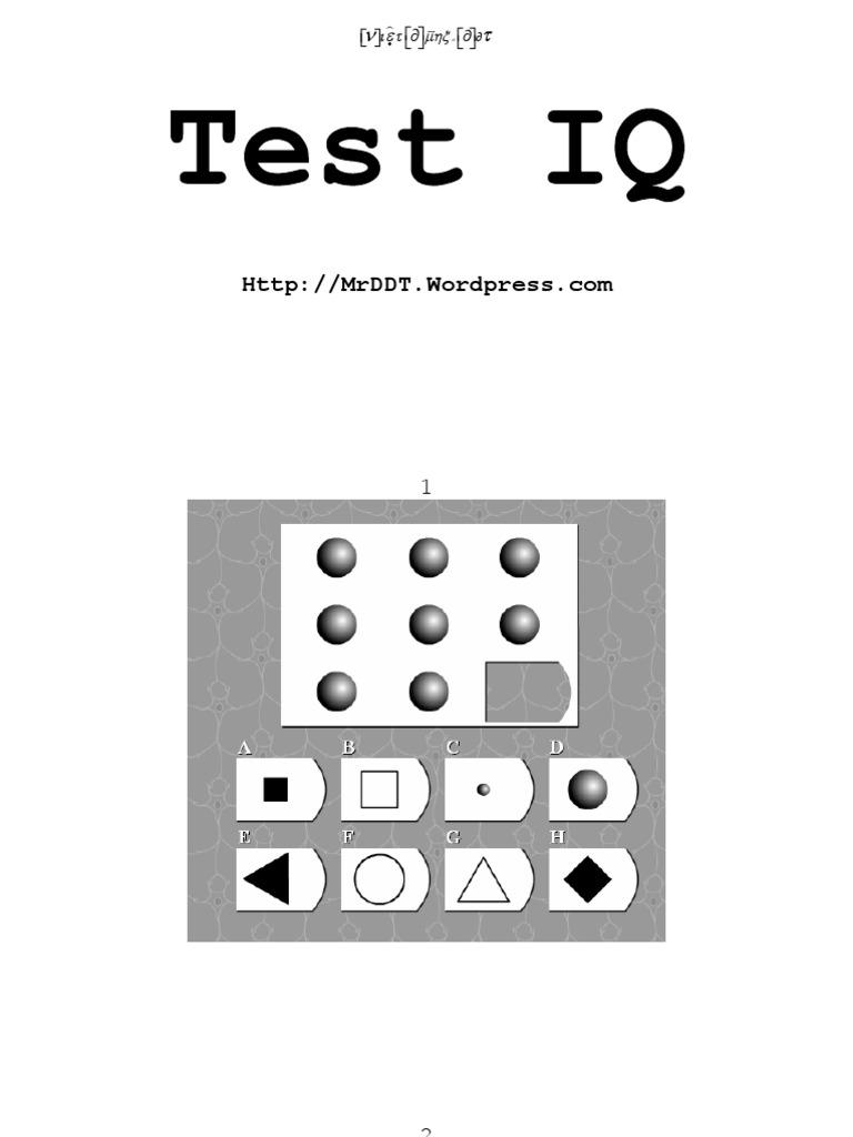 Test Iq | PDF