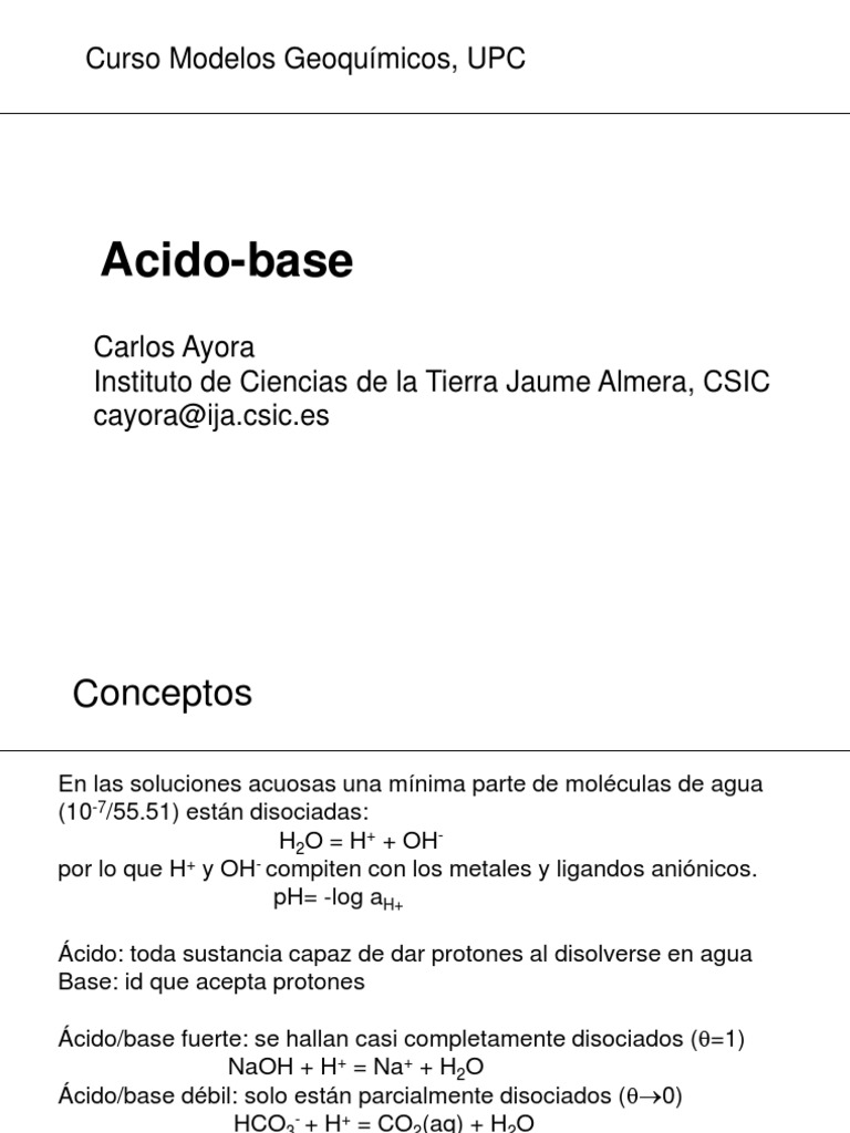 6 Cido Base | PDF | Ácido | Alcalinidad