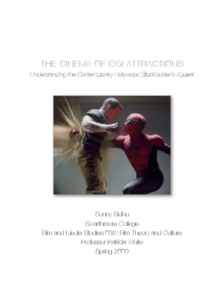 The Cinema of CGI Attractions: Understanding The Contemporary Hollywood ...