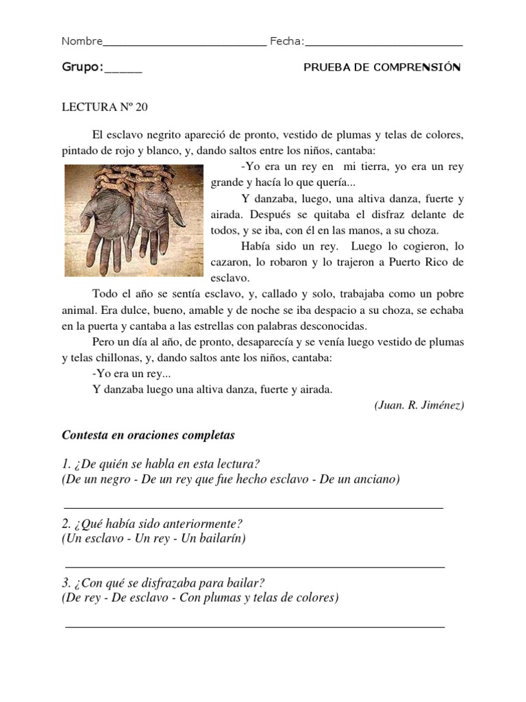 Lectura #20 El Esclavo | PDF