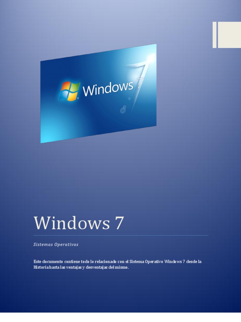 Windows 7 Proyecto | PDF | Windows 7 | Compatibles con PC Ibm