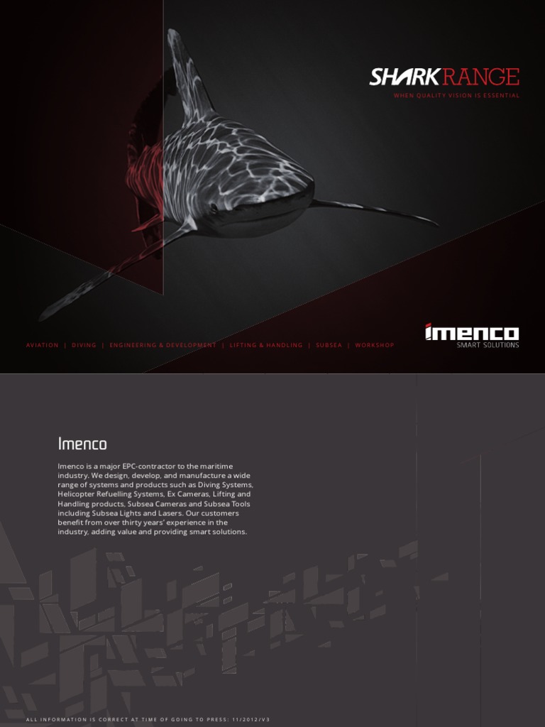 Imenco Shark Range Subsea Camera Underwater Laser HD Camera LED Al ...