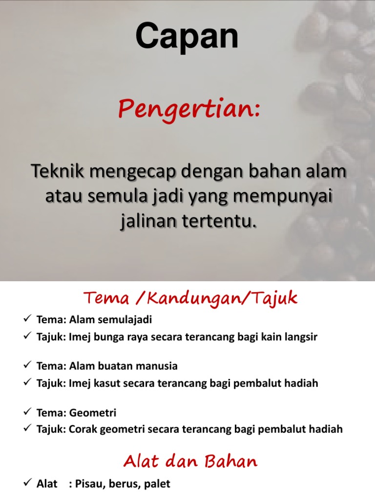 Corak Terancang-Capan, Lipatan&Guntingan, Resis | PDF