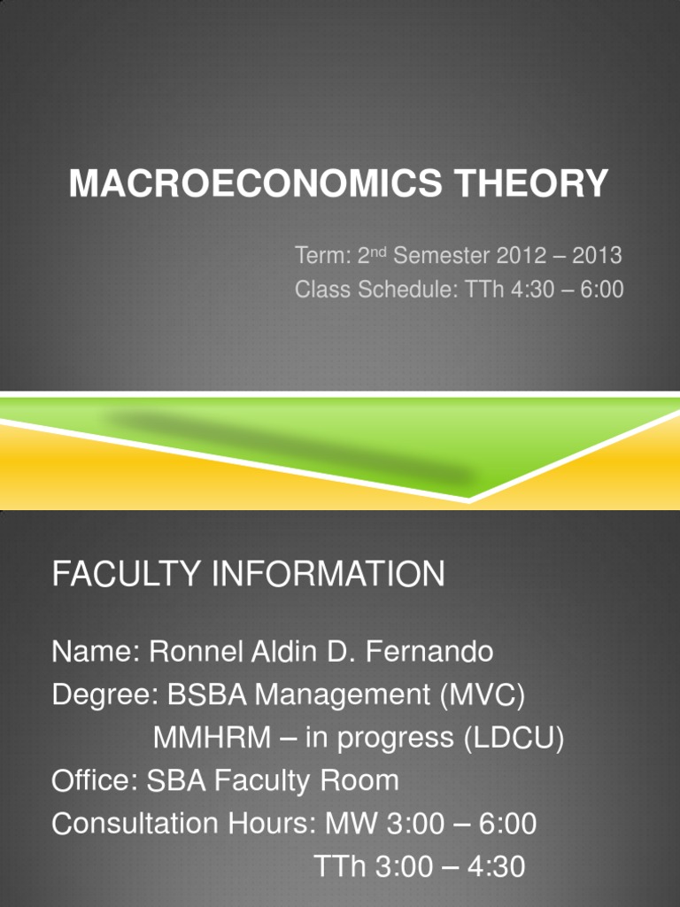 Macroeconomics - Introduction | Macroeconomics | Economics