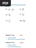 Calculating KB and BM for Ship Stability | PDF | Geometry | Ships