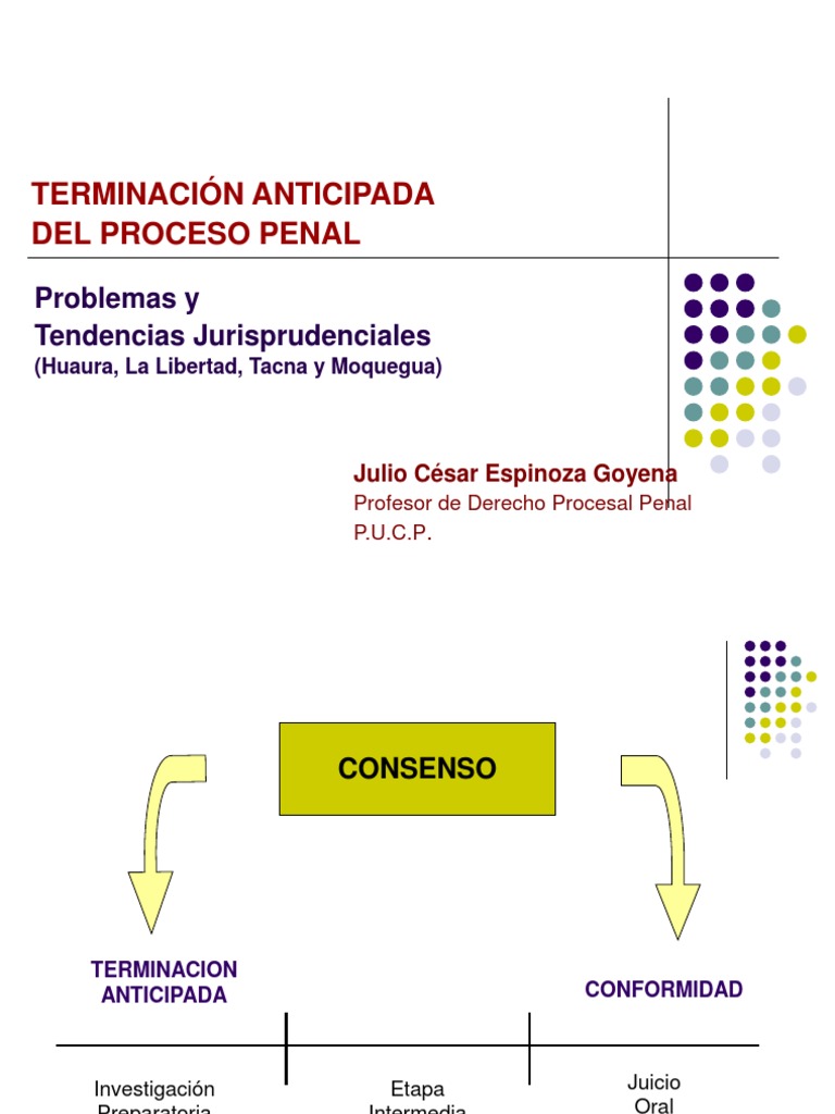 Terminaci - N Anticipada - AMAG | PDF | Ley procesal | Procedimiento Criminal