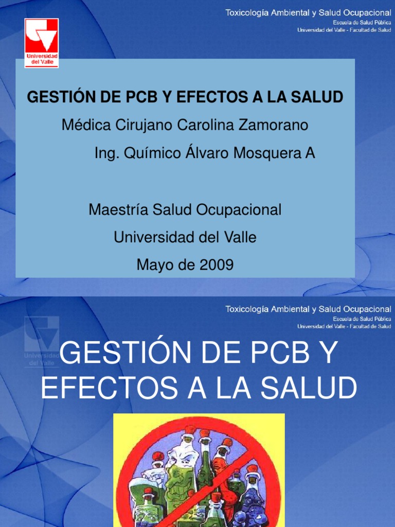 Gestión y Salud PCB en Colombia | PDF | Bifenilo policlorado | Agua