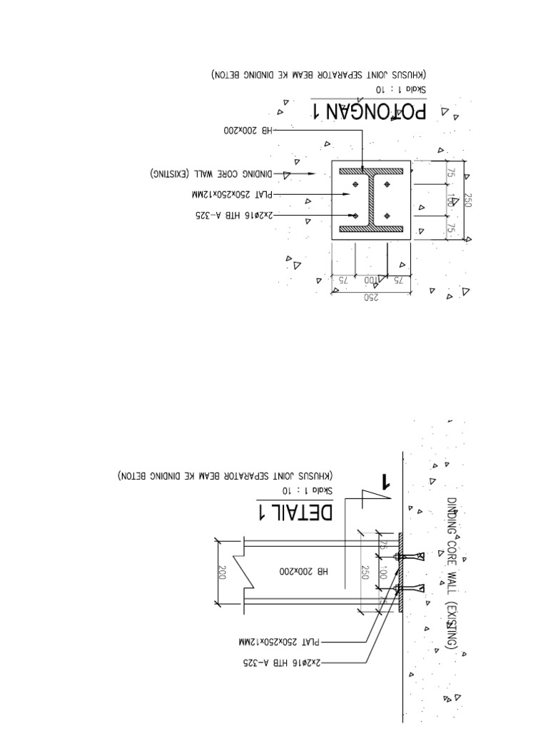 Detail Baseplate Separator Beam Lift | PDF