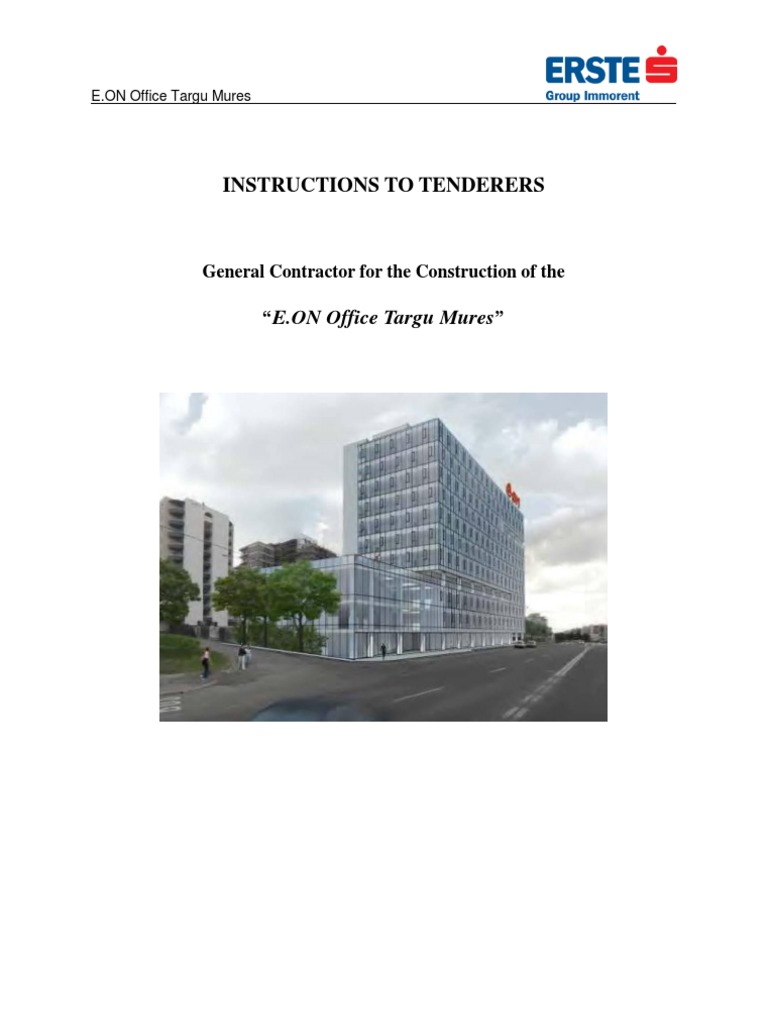 Instruction To Tenderers | PDF | Specification (Technical Standard ...