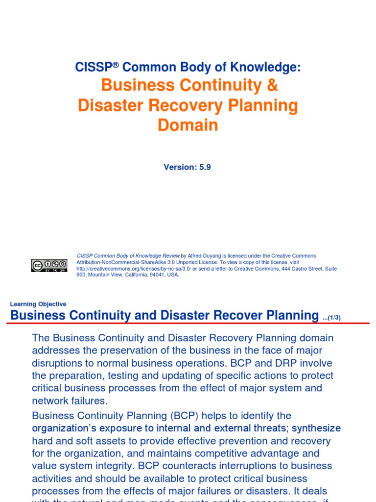 9-BCP DRP | PDF | Disaster Recovery | Backup