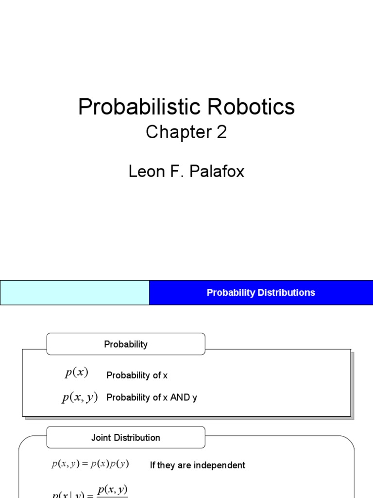 Probabilistic Robotics | Probability Distribution | Robot
