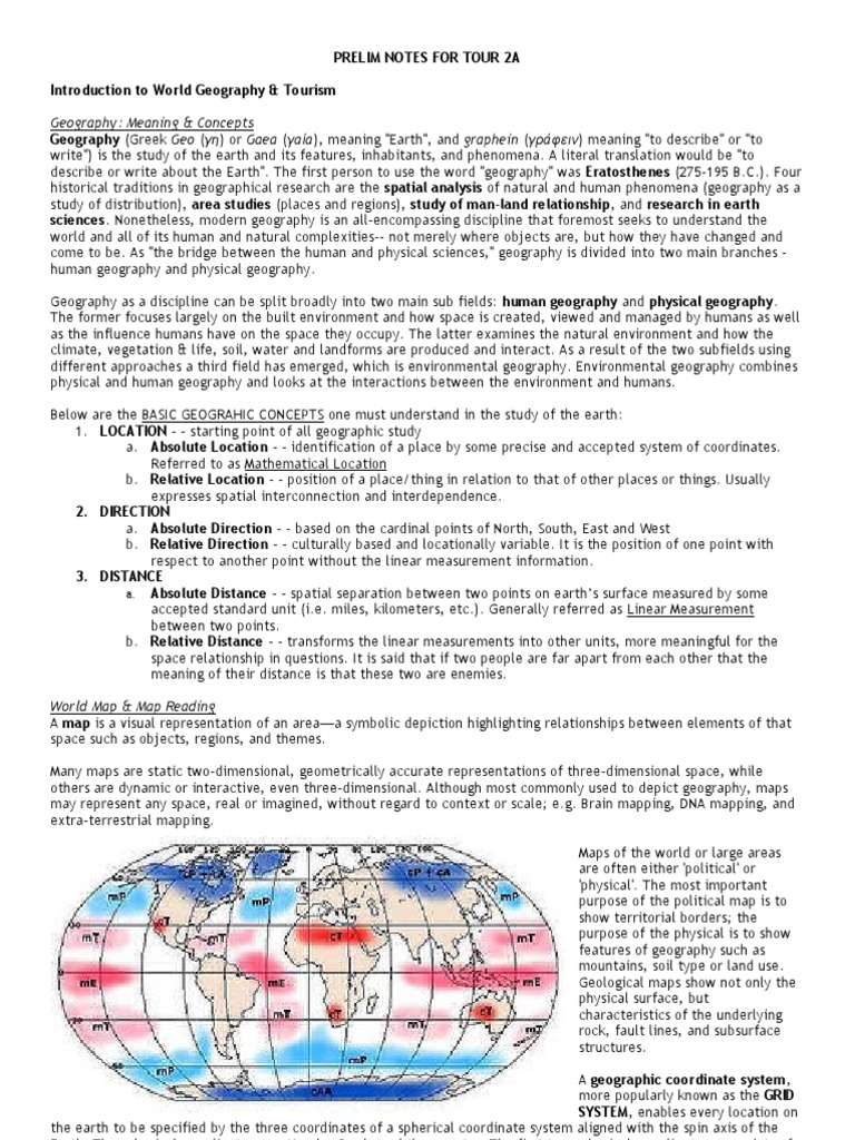 Prelim Notes For Tour 2a | PDF | Geography | Denmark