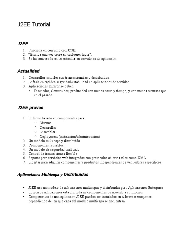 J2EE 1.4 Tutorial | PDF | Plataforma Java | Páginas del servidor Java