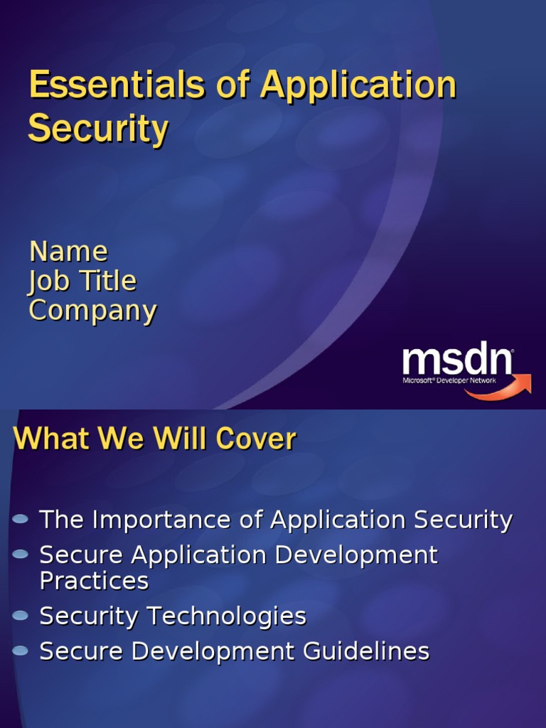 Essentials of Application Security | PDF | Public Key Cryptography ...