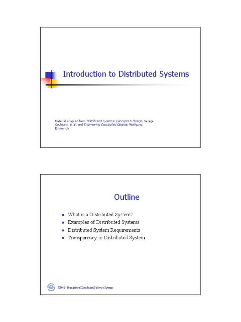 Introduction To Distributed Systems | PDF | Distributed Computing | Component Based Software ...