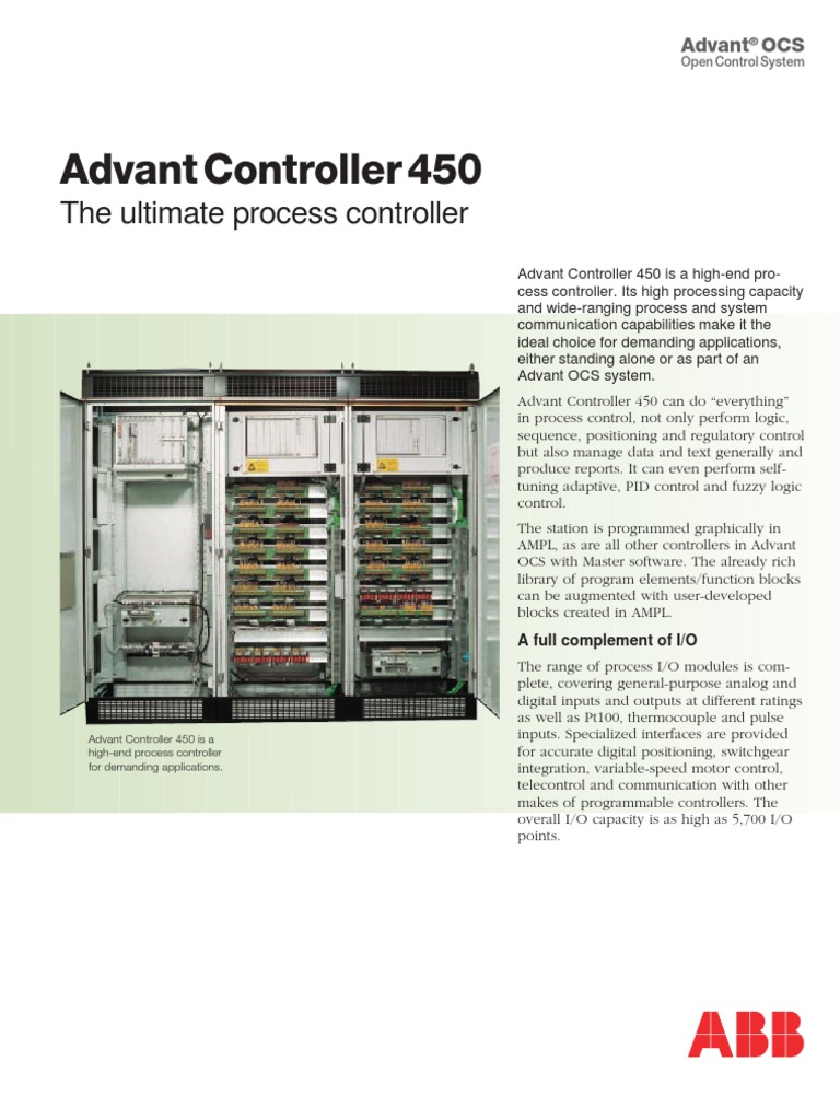 3bse004512r501 - en Advant Controller 450 Version 2.3 1 Brochure PDF | PDF | Programmable Logic ...