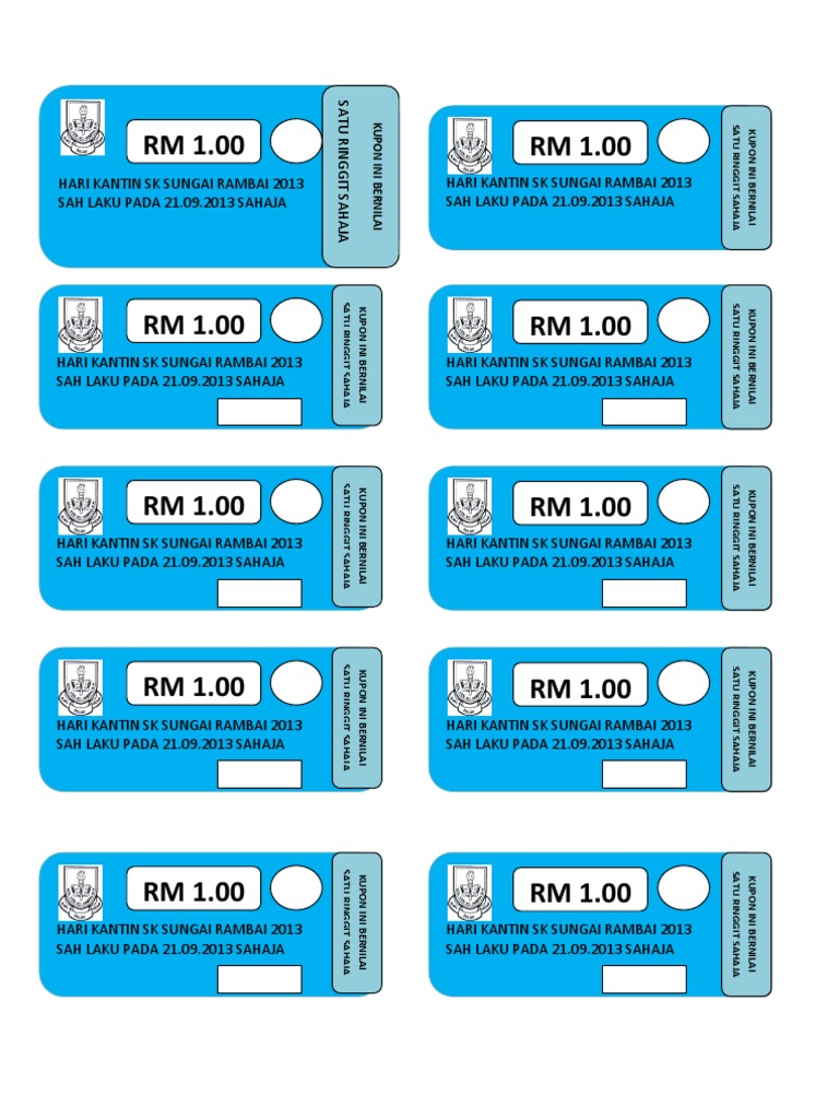 Kupon Hari Kantin | PDF