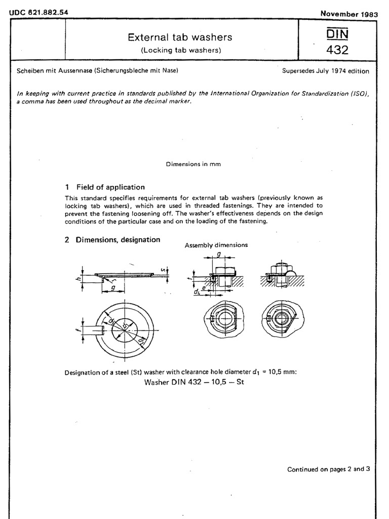 Din 432 PDF | PDF