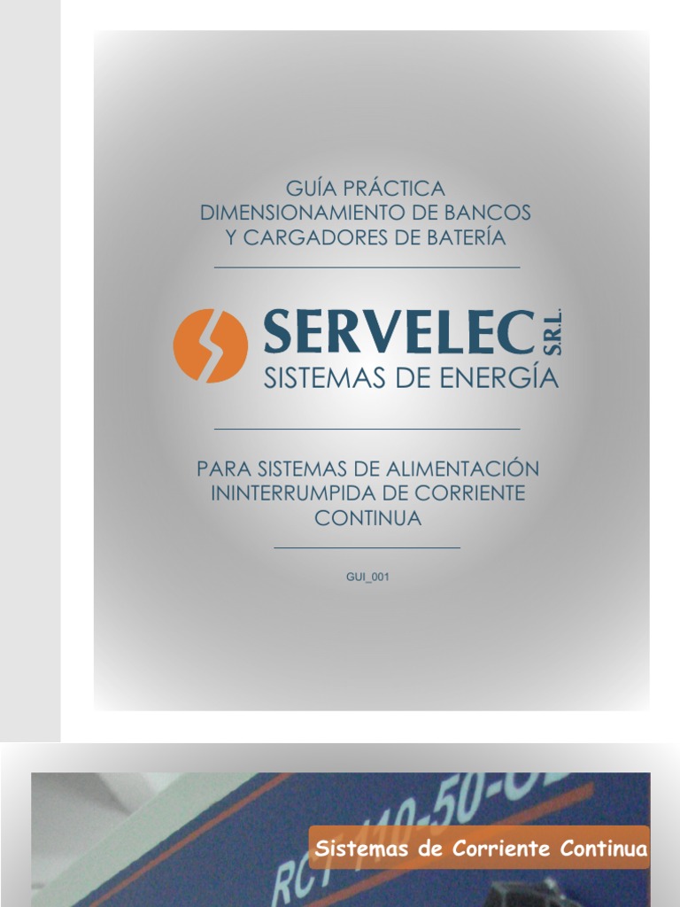 Cargadores y Bancos de Baterias | PDF | Batería (electricidad ...