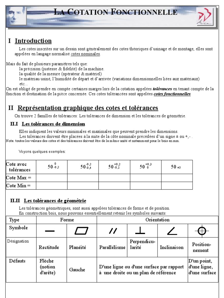 La Cotation Fonctionnelle | PDF | Tolérance géométrique | La nature