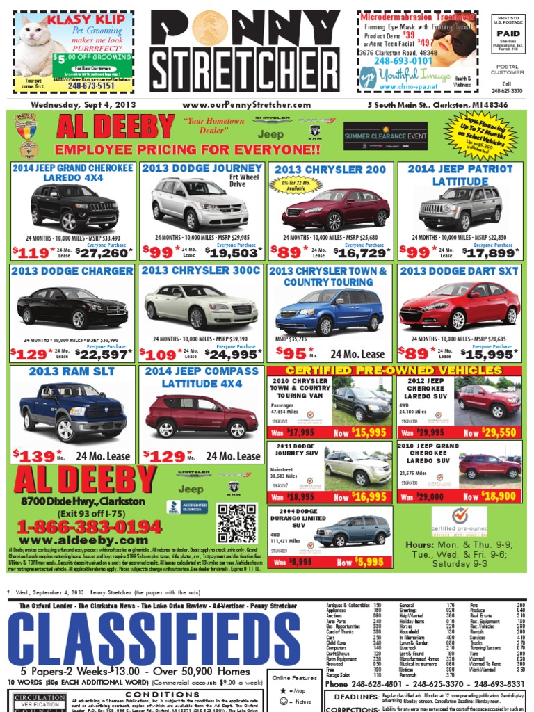 Penny Stretcher 09/04/2013 | PDF | Dodge | Flooring