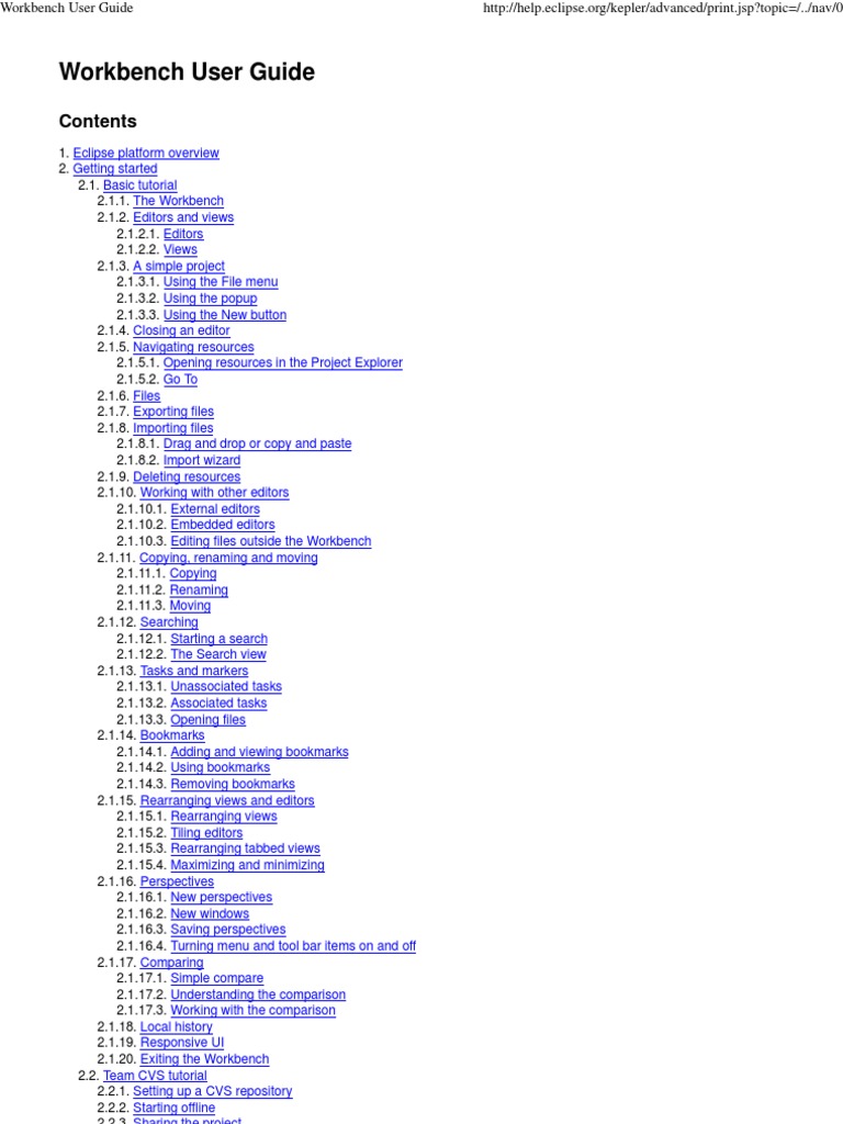 Workbench User Guide | Download Free PDF | Version Control | Computer File