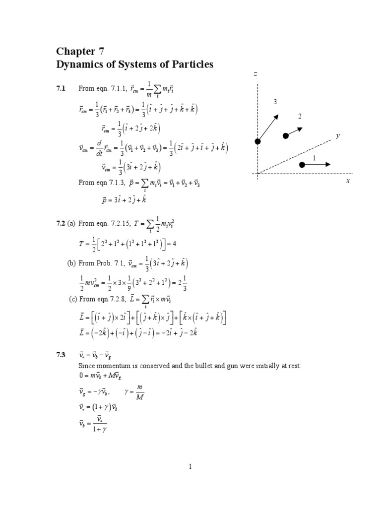 Dynamics of Systems of Particles | PDF | Buoyancy | Trigonometric Functions