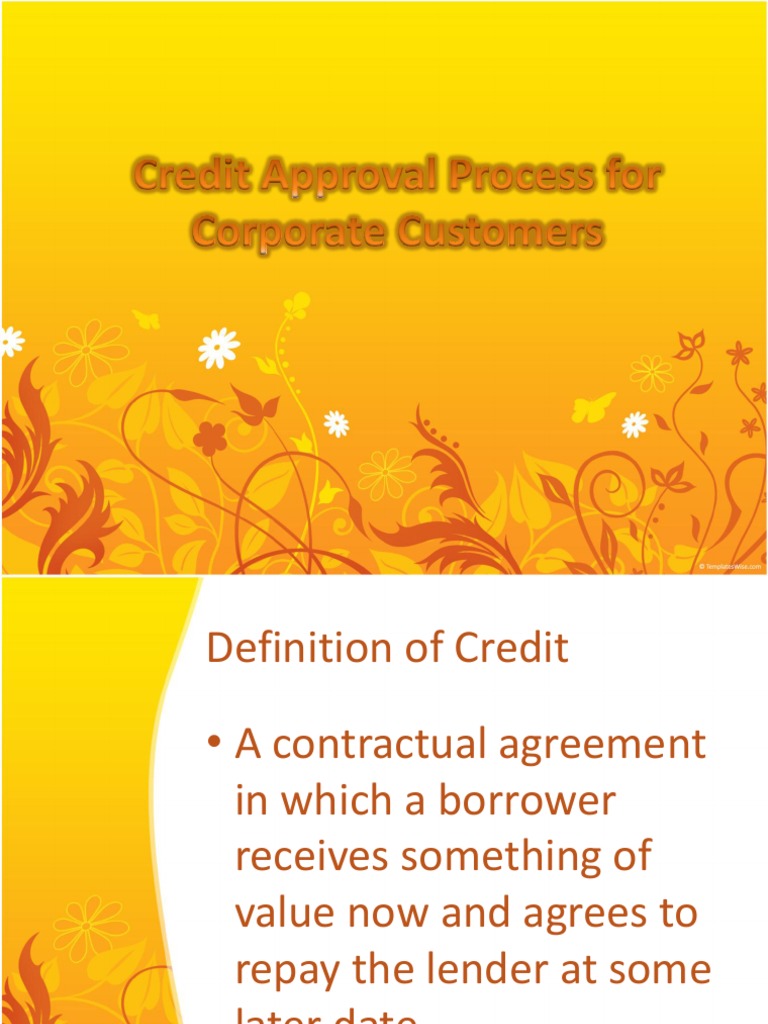 Credit Approval Process Overview | PDF | Loans | Mortgage Law