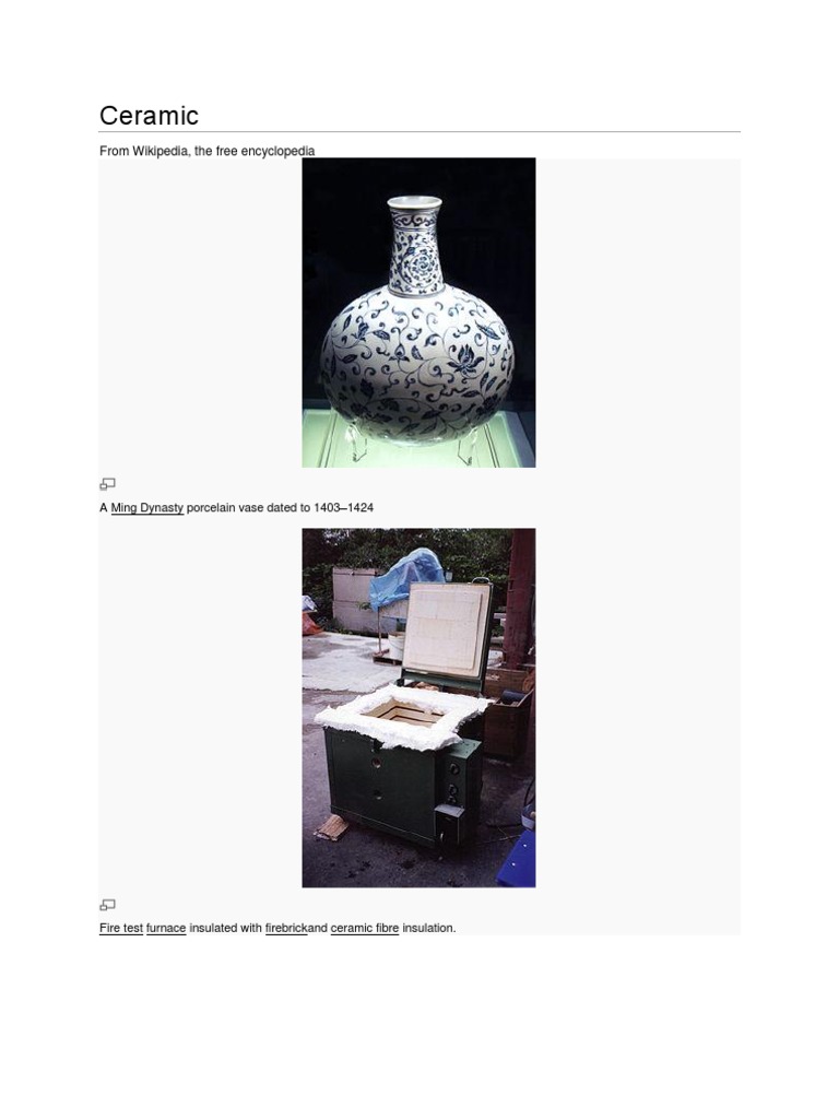 Ceramic Pottery | PDF | Pottery | Porcelain