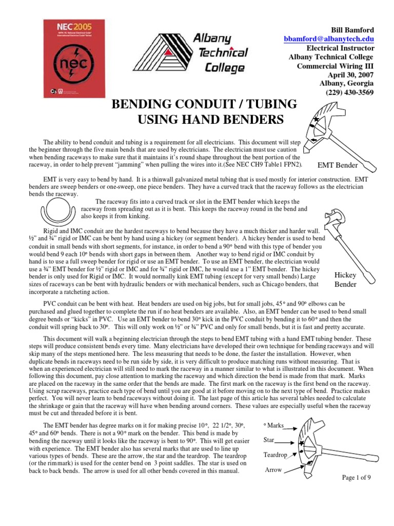 Bending Round Raceways | PDF