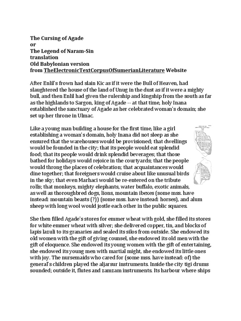 The Cursing of Agade | PDF | Agriculture | Nature