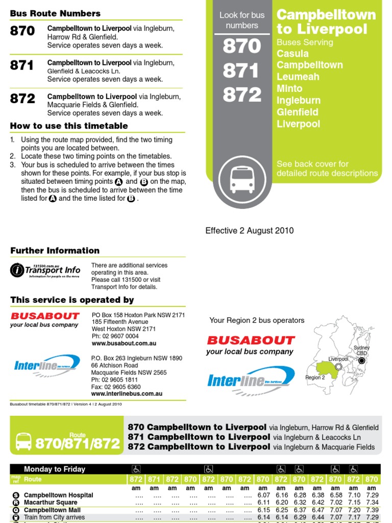 Casula Campbelltown Leumeah Minto Ingleburn Glenfield Liverpool | PDF ...