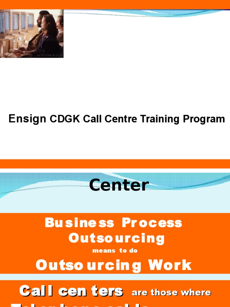BPO Training Presentation | PDF | Call Centre | Interactive Voice Response