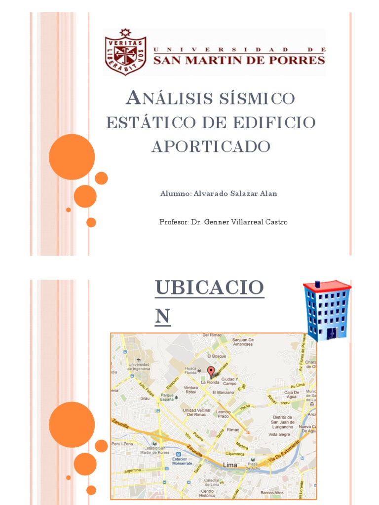 Análisis Sísmico Estático de Edificio Aporticado | PDF | Fundación (Ingeniería) | Ingeniería de ...