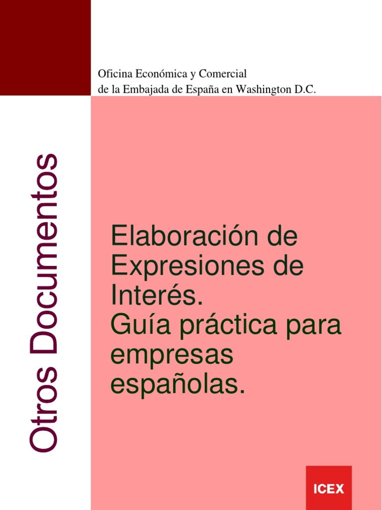 Guia Practica para La Elaboracion de Expresiones de Interes | PDF ...