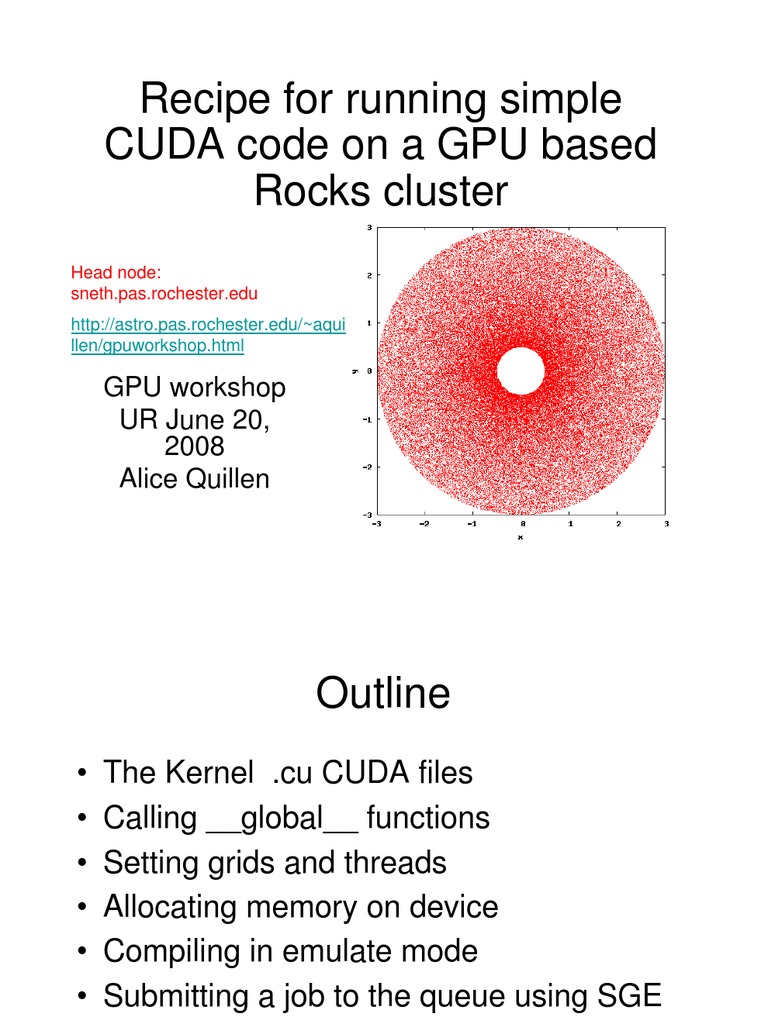 Recipe For Running Simple CUDA Code On A GPU Based Rocks Cluster | PDF ...