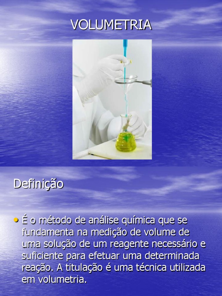 Volumetria | PDF | Titulação | Química