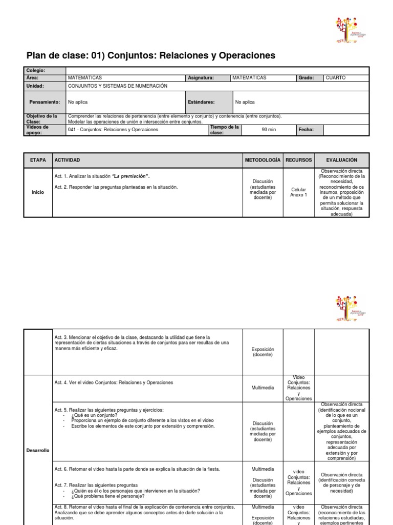 01 Conjuntos Relaciones y Operaciones | PDF | Informática
