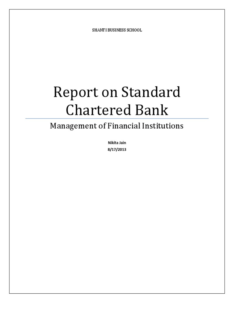 Standard Chartered Bank | PDF | Banks | Loans