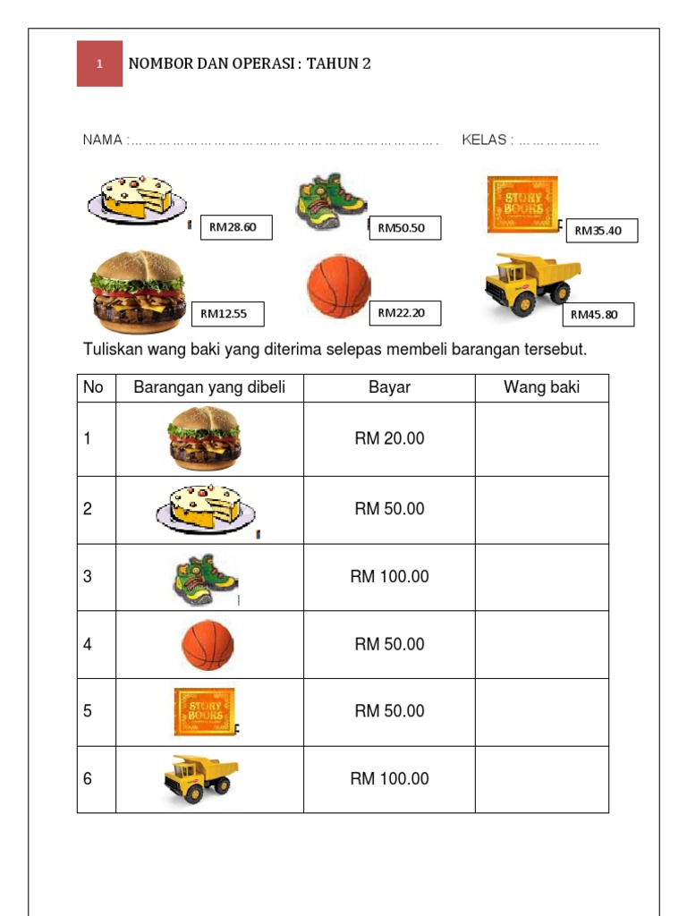Latihan (Wang Tahun 2) | PDF