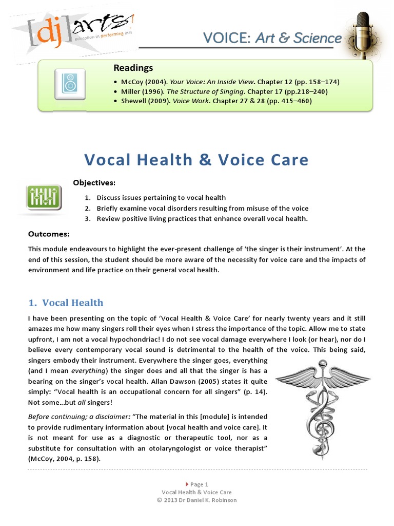 Vocal Health and Voice Care | Singing | Larynx