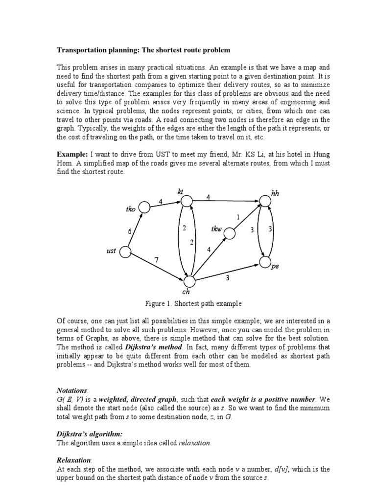 Shortest Path | PDF | Discrete Mathematics | Applied Mathematics