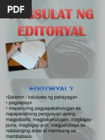 Halimbawa NG Editoryal | PDF