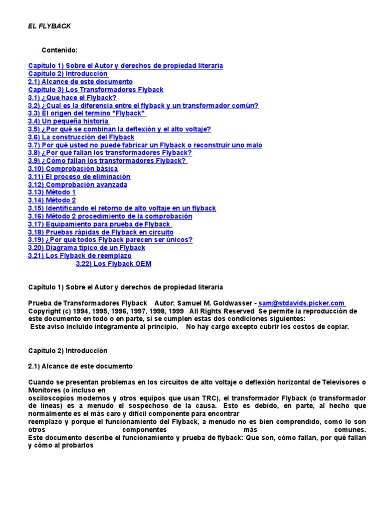 El Flyback | PDF