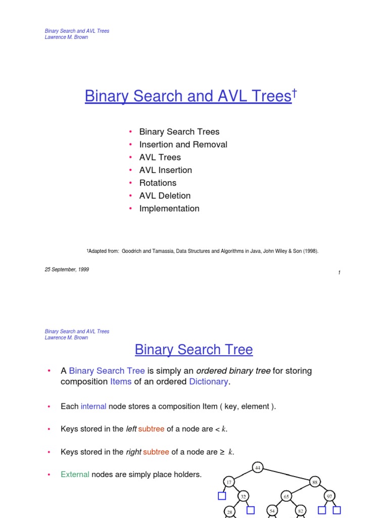 Binary Search and AVL Trees | PDF | Theoretical Computer Science | Algorithms And Data Structures