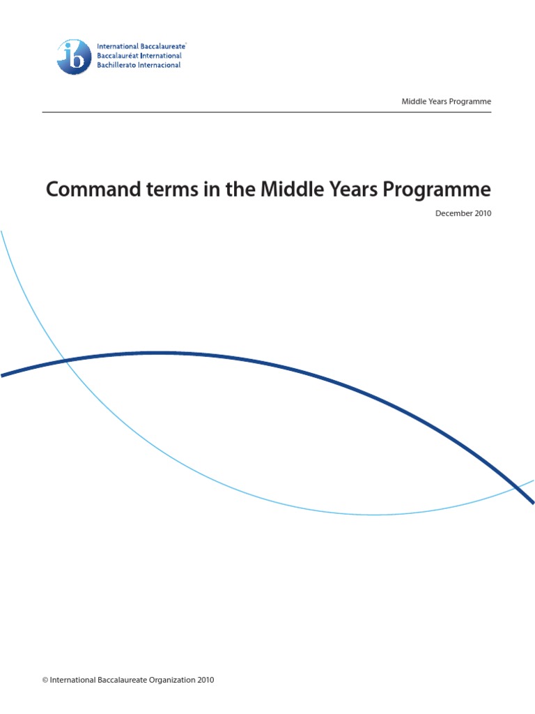 IB MATHEMATICS: - Command Terms | PDF | Learning | Scientific Method