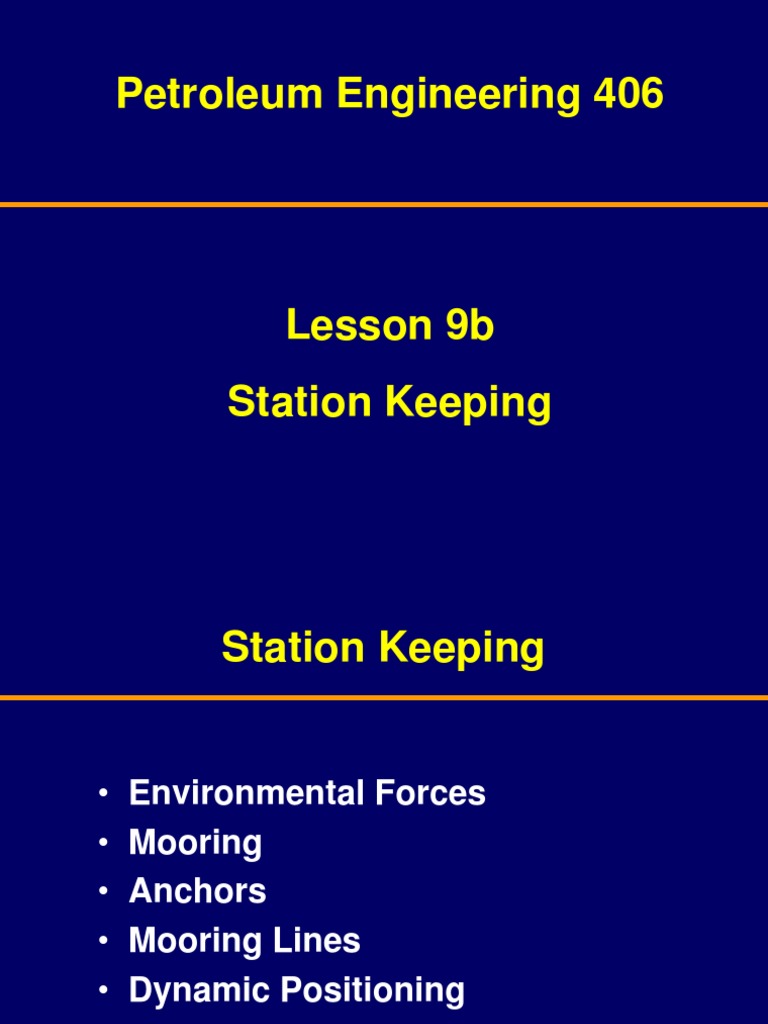 406 Lesson 9b | PDF | Oil Well | Force