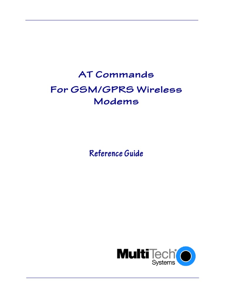 GPRS - AT Commands Reference Guide | PDF | General Packet Radio Service | Short Message Service