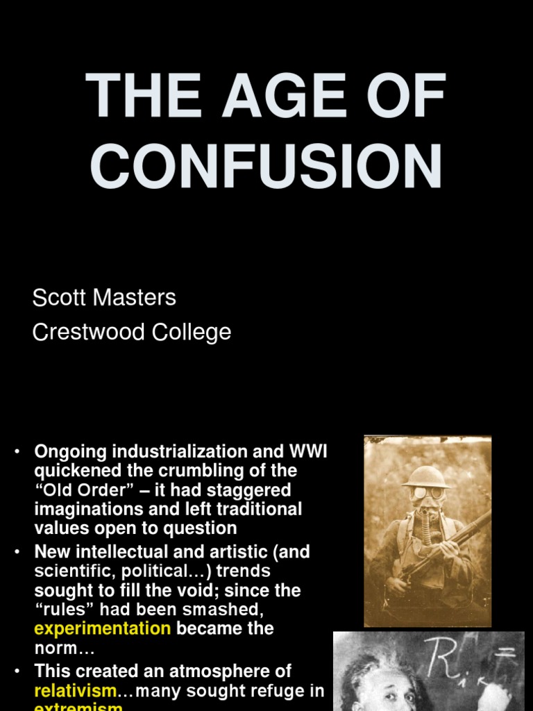 The Age of Confusion | PDF | Modern Art | Theories Of Aesthetics